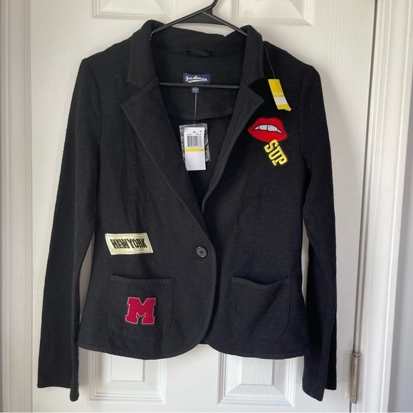 Freshman | Jackets & Coats | Freshman Stretch Patch Blazer Jacket Black ...